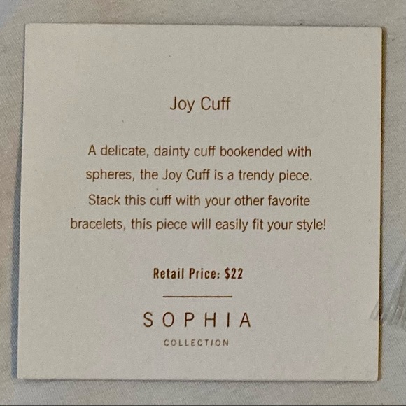 Sophia Collection | Jewelry | Sophia Collection Joy Cuff Bracelet ...